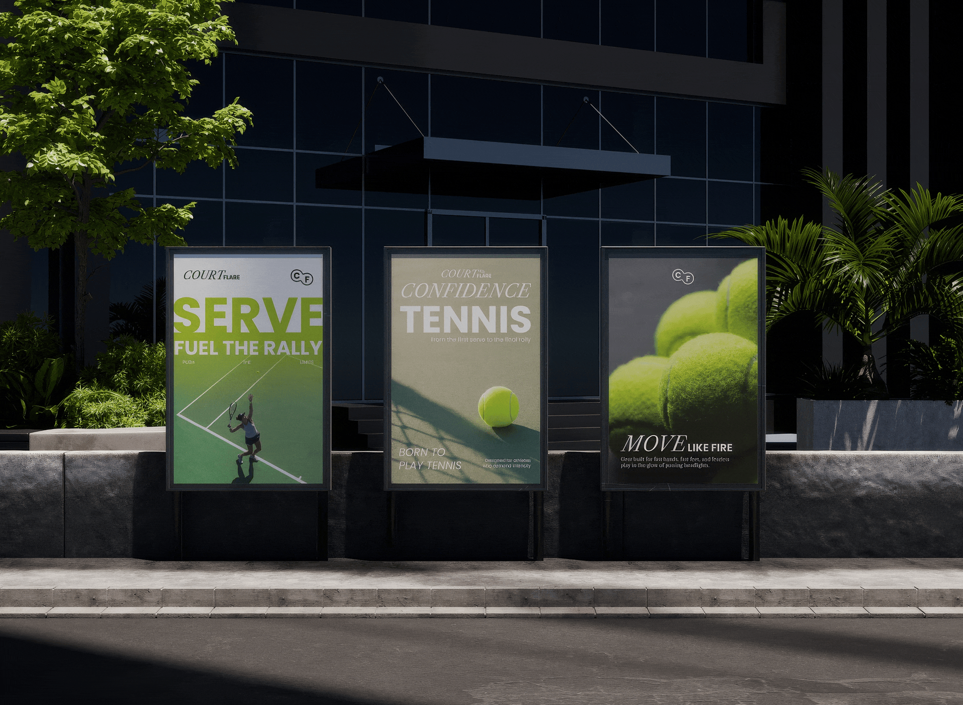 COURTFLARE - Gym, Tennis, Paddle, Sportswear Mockups