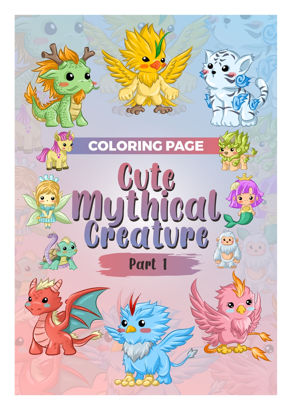 Cute Phoenix Coloring Page – Printable PDF