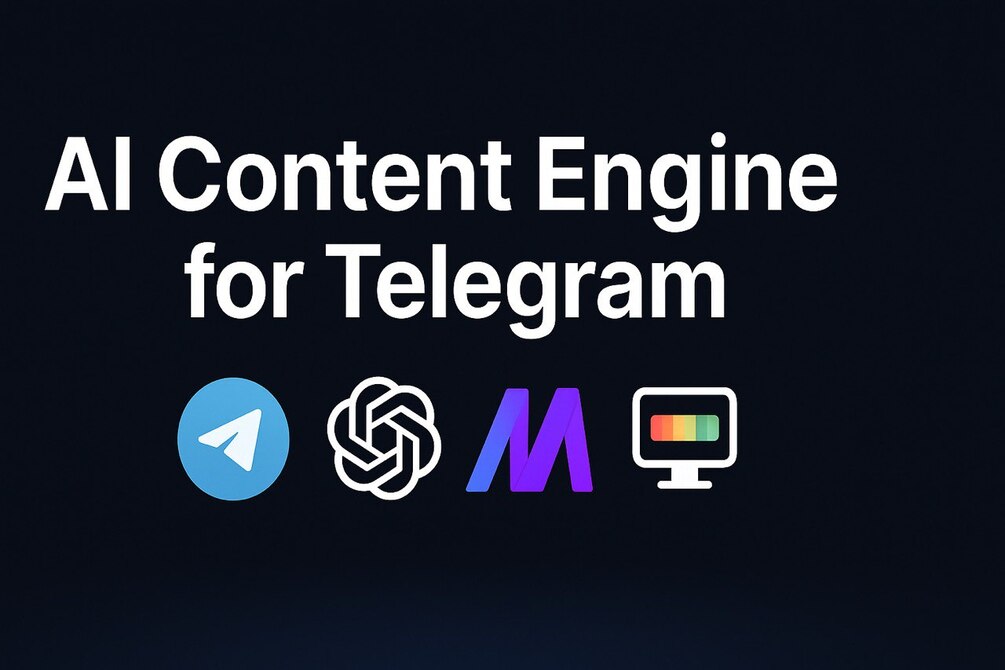 AI Content engine for Telegram (Stable Diffusion + ChatGPT + Make.com)