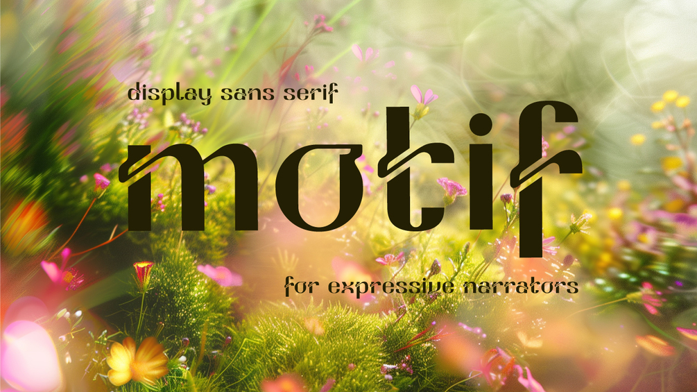 Motif Bold - Display Sans Serif Font