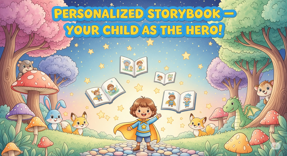 Personalized Digital Storybook – Your Child as the Hero!