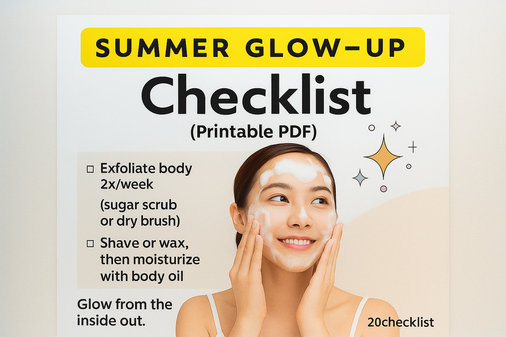 Summer Glow-Up Checklist (Printable PDF)