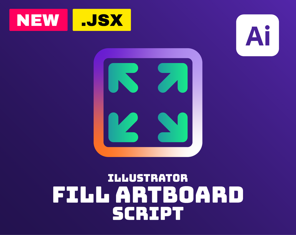 Free "Fill Artboard" Illustrator Script