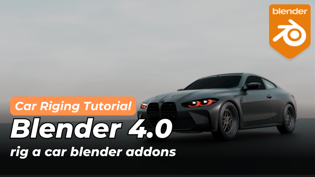 Blender car rigged