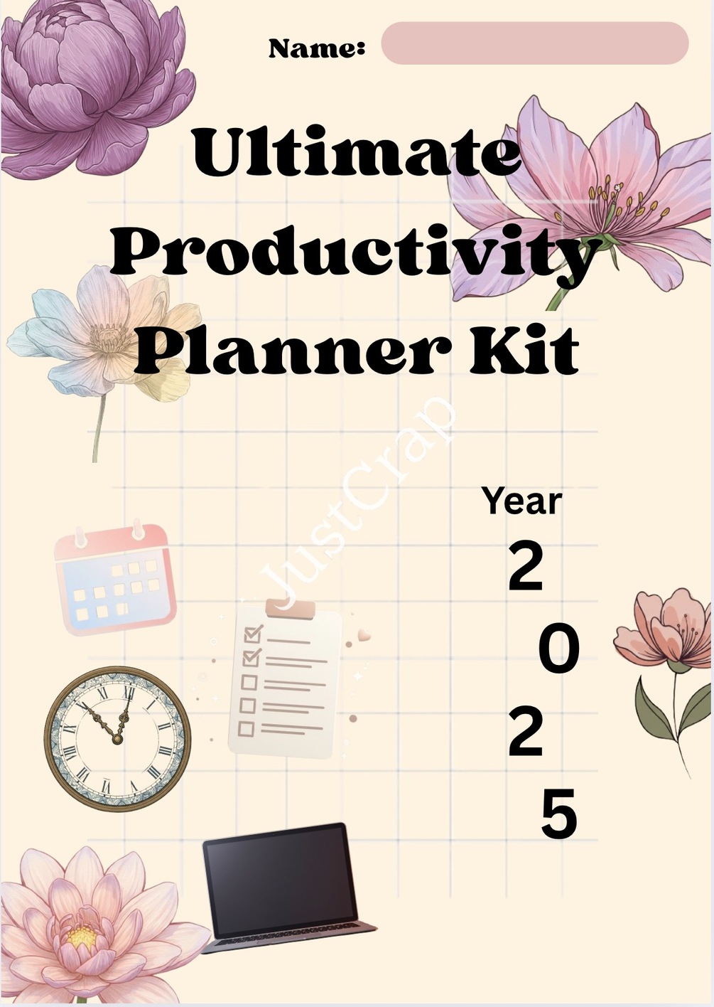 Printable & Digital Ultimate Productivity Planner kit