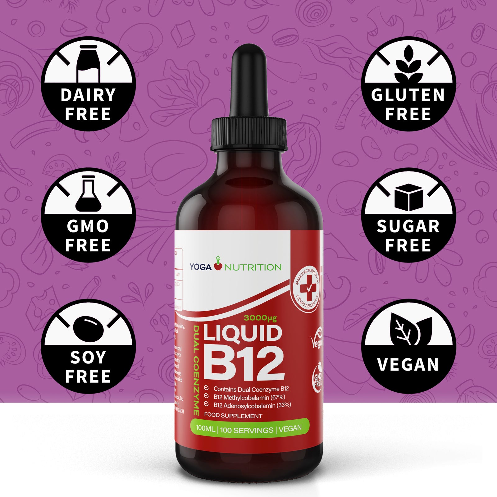 Yoga Nutrition: Ethically Sourced Shilajit, Yoga-Flex, and Liquid B12