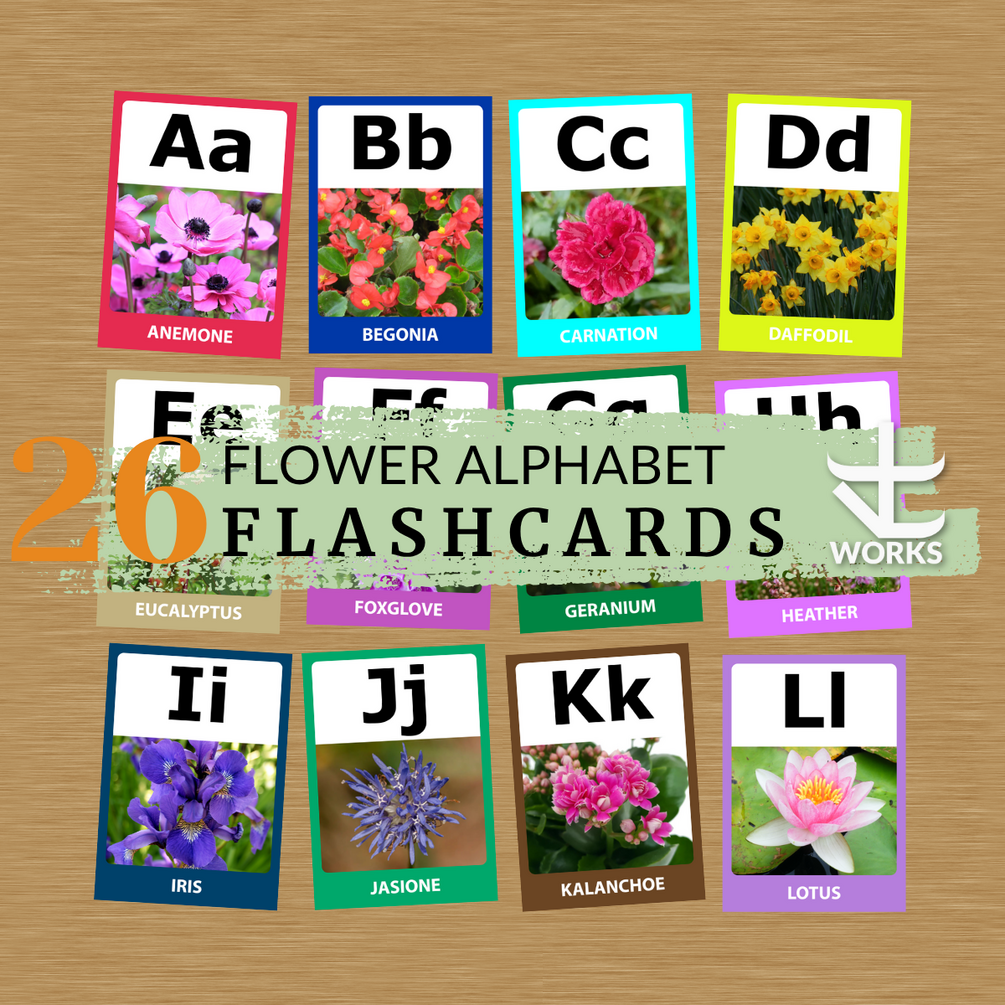 Flower Alphabet Flashcards