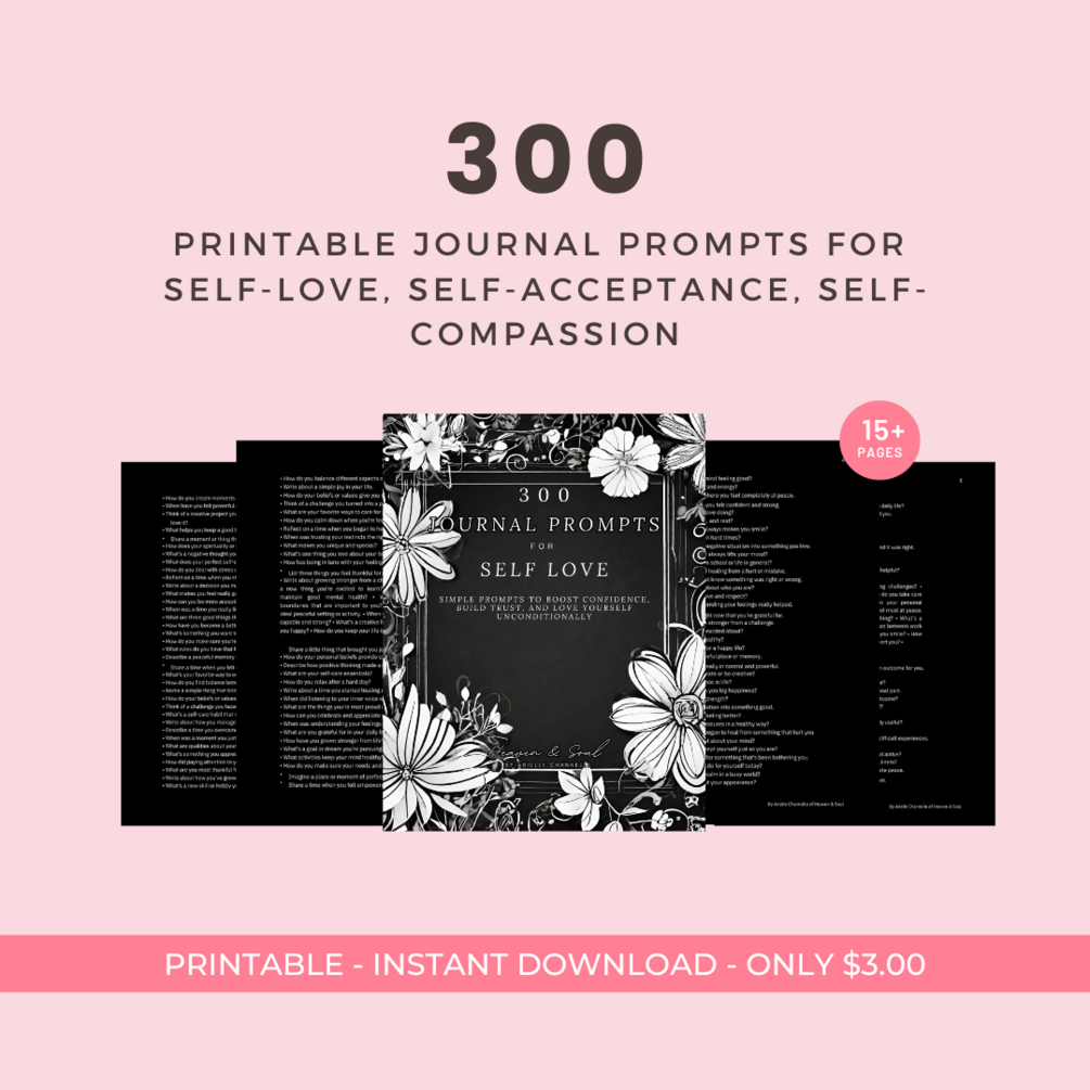 300 Journal Prompts for Self Love: Simple Prompts to Boost Confidence ...