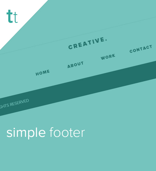 Simple Footer