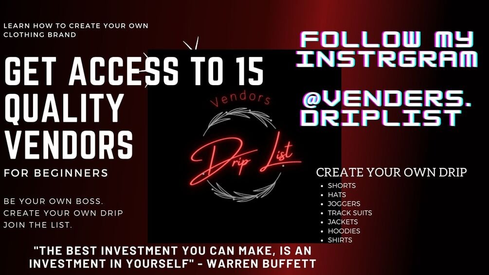 Vendors Drip List