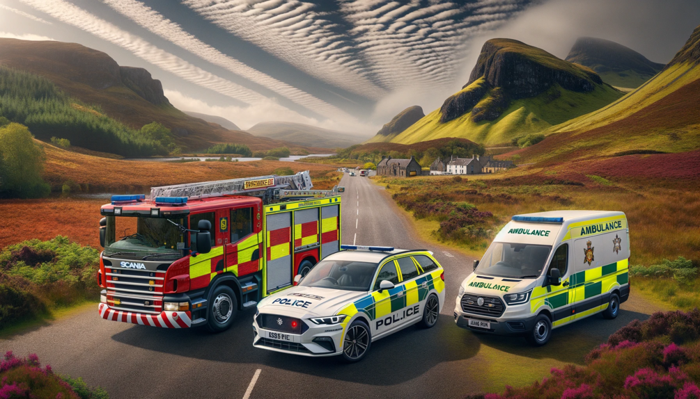 "Thin Line" Scottish Emergency Services Profile Photos