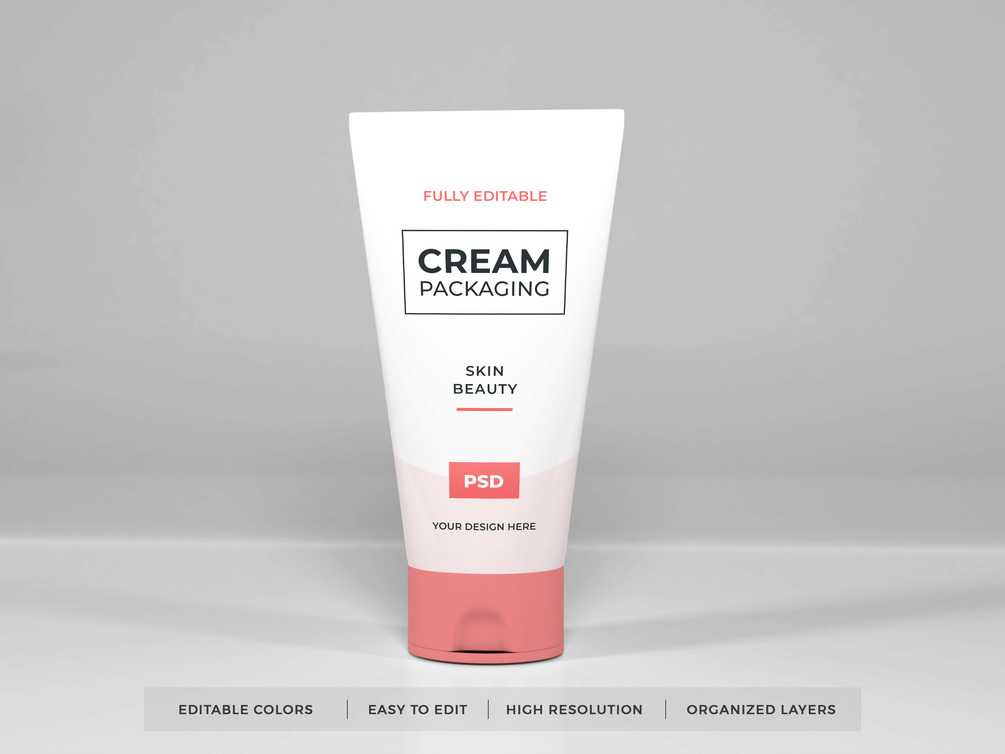 Cream Packaging Mockup Vol 1