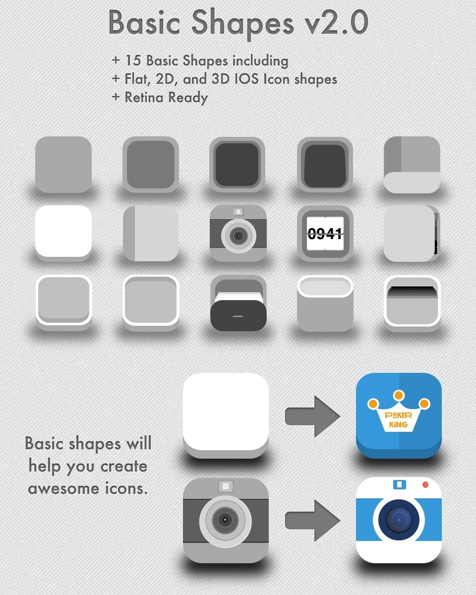 App Icon Template - Basic Shapes v2.0