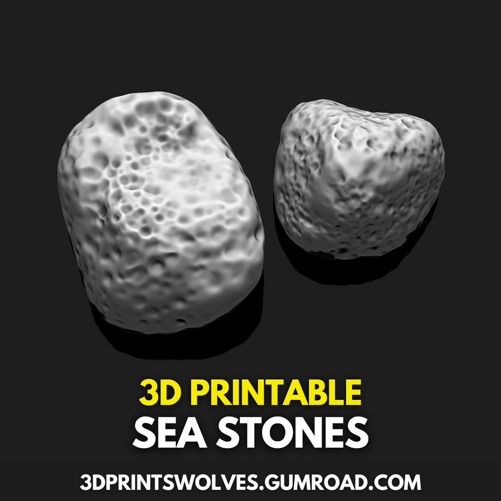 Sea Stones - 3D Print - Aquarium 3D print model