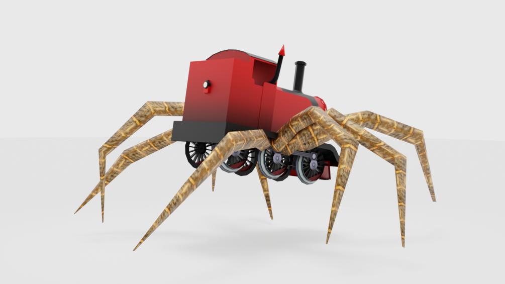 Gulli Bulli Choo Choo Charles 3d Model