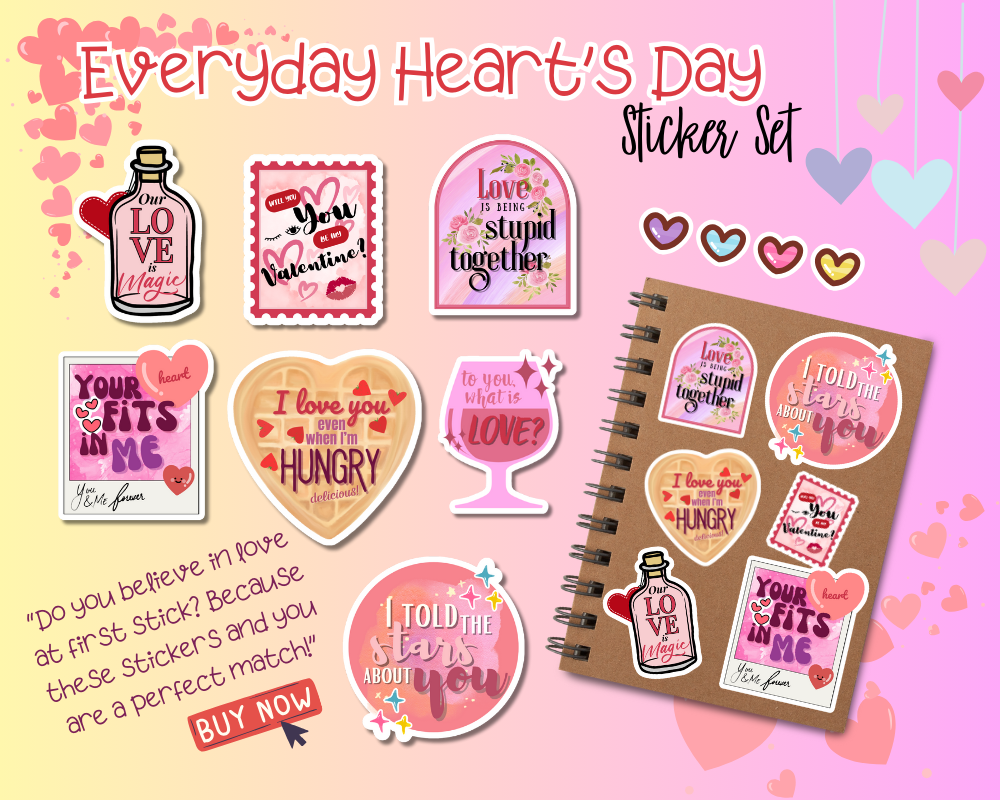 Everyday Heart's Day Sticker Set