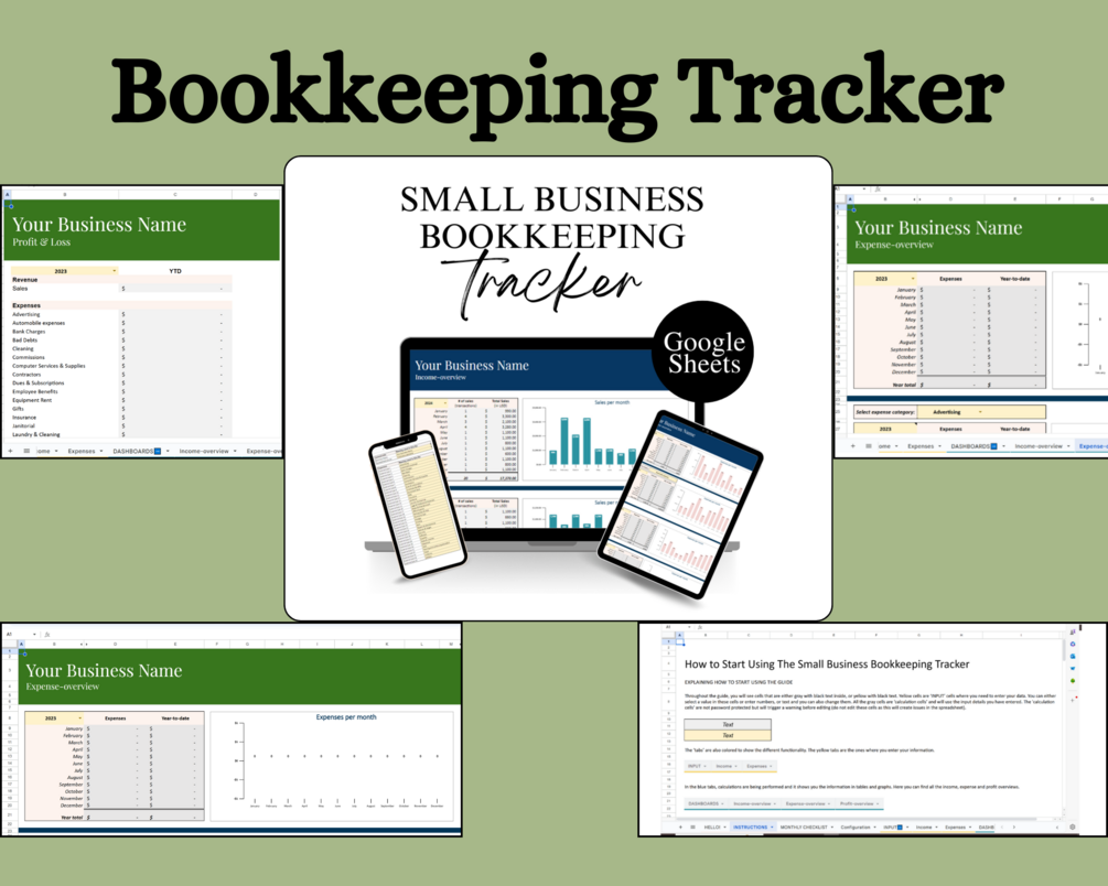 Small Business Bookkeeping Tracker