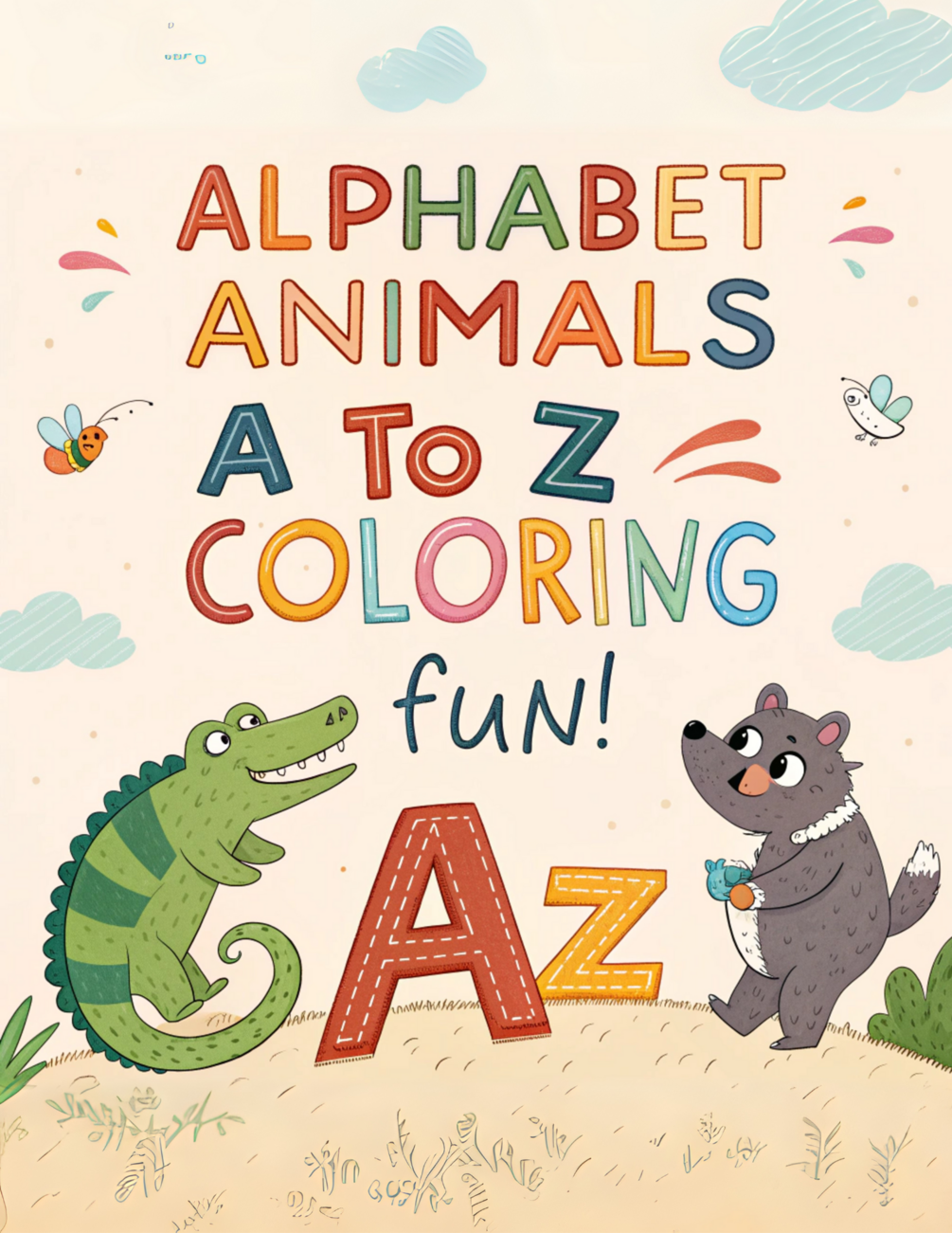 Alphabet Animals - A to Z Coloring Fun