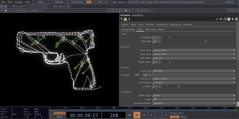 SCI-FI WIREFRAME [TouchDesigner]