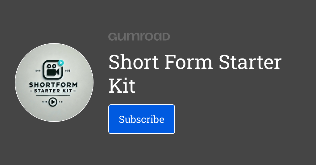 Short Form Starter Kit