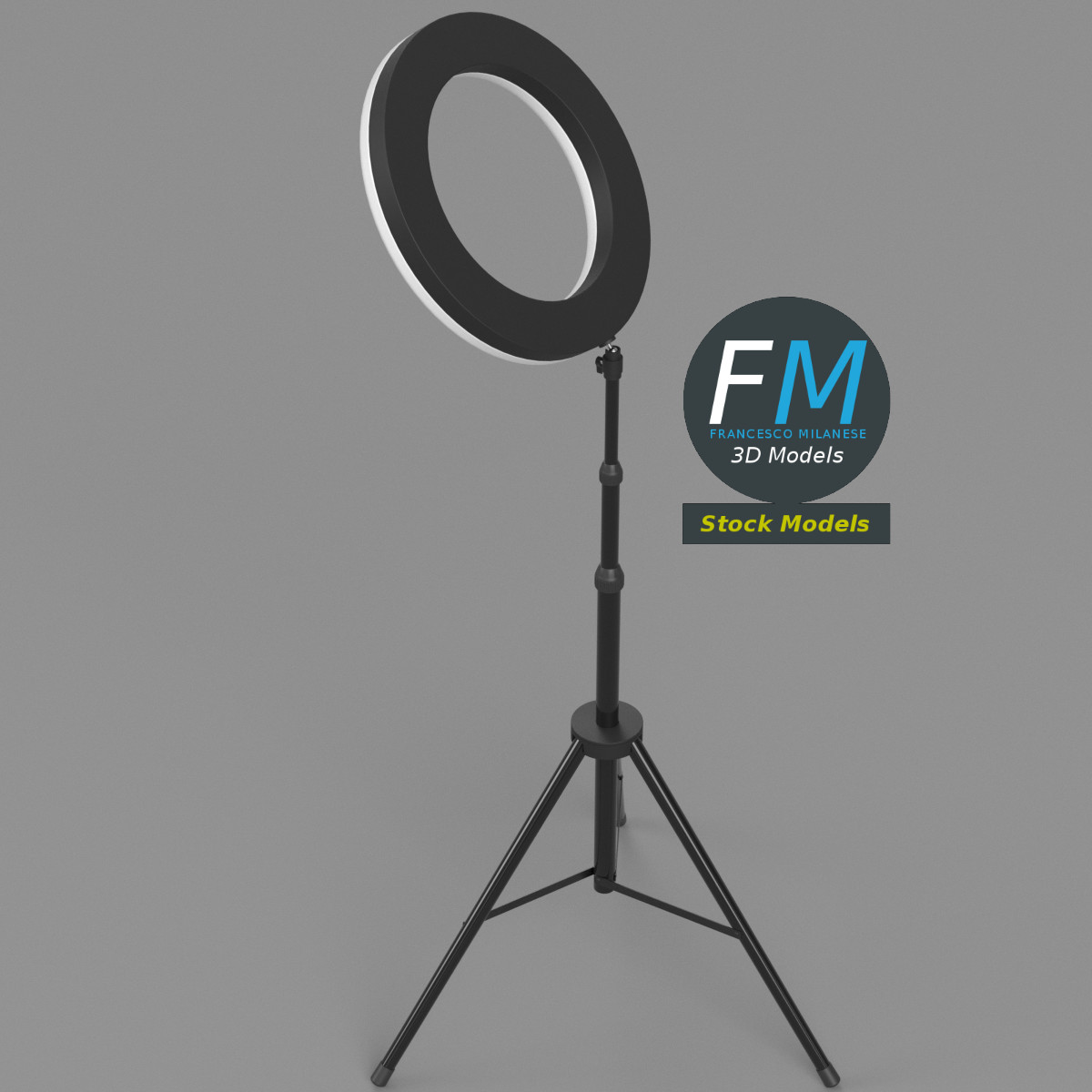 3D MODEL - Light ring stand set