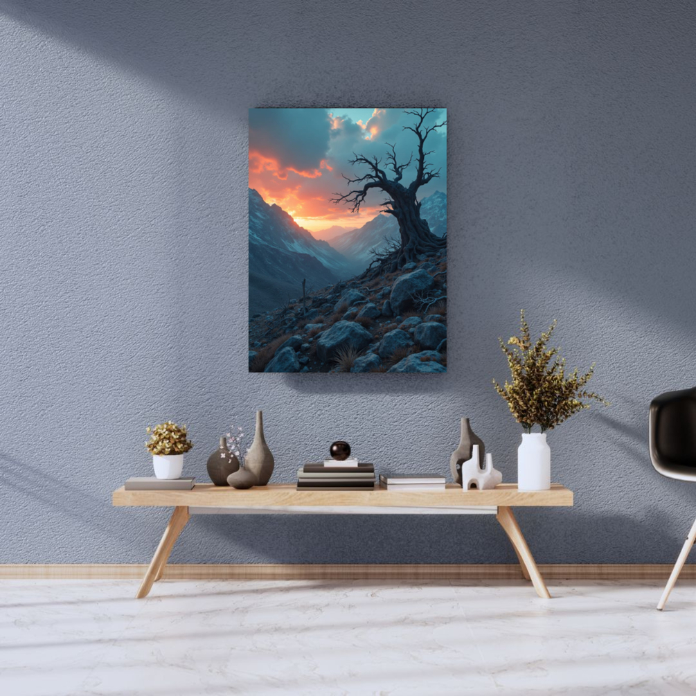 Tree Digital Art Print – Forest Landscape Wall Art