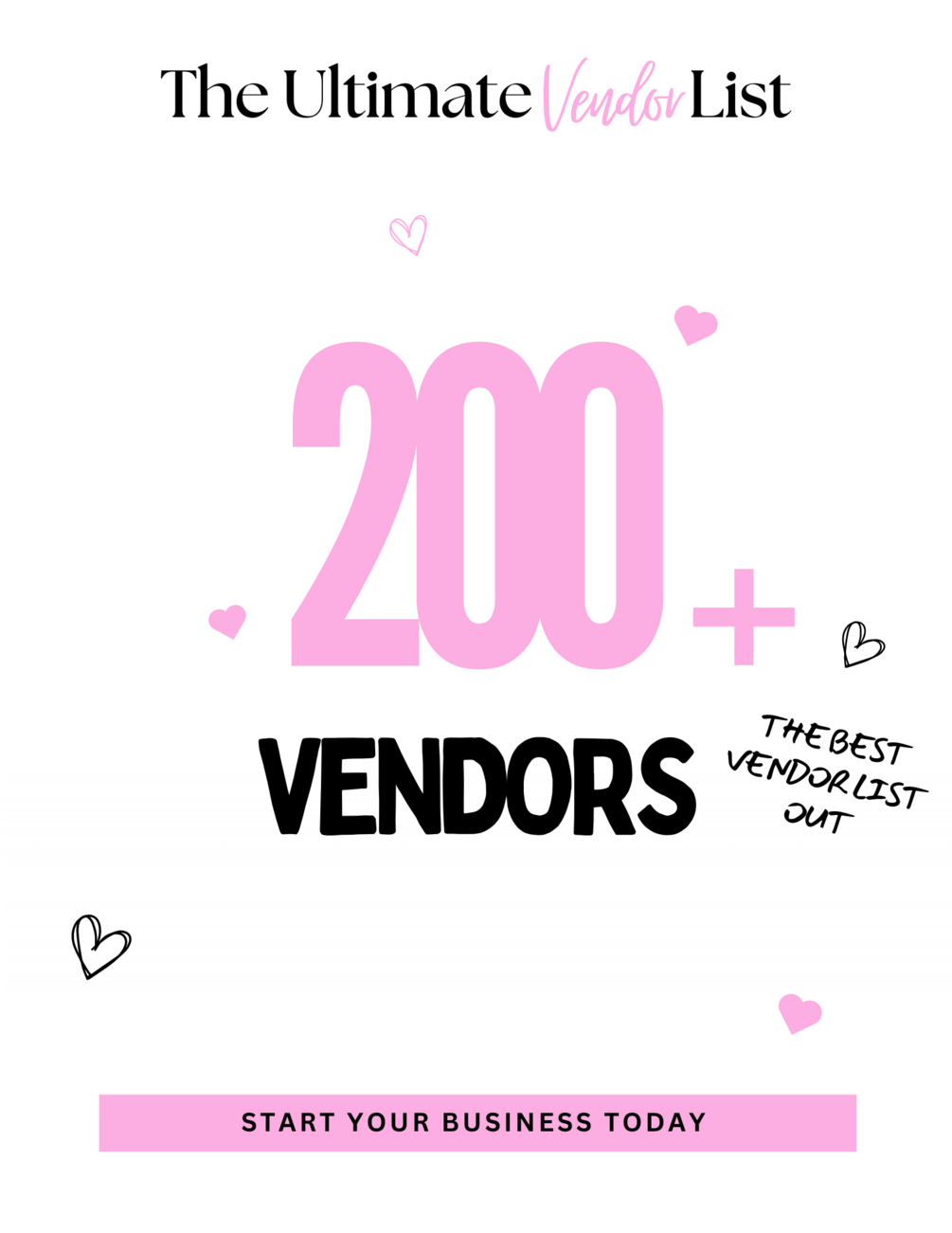 The Ultimate Vendor List