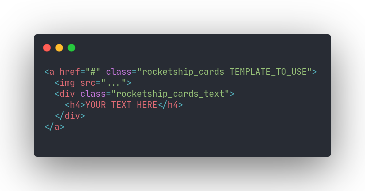 Overlay link templates