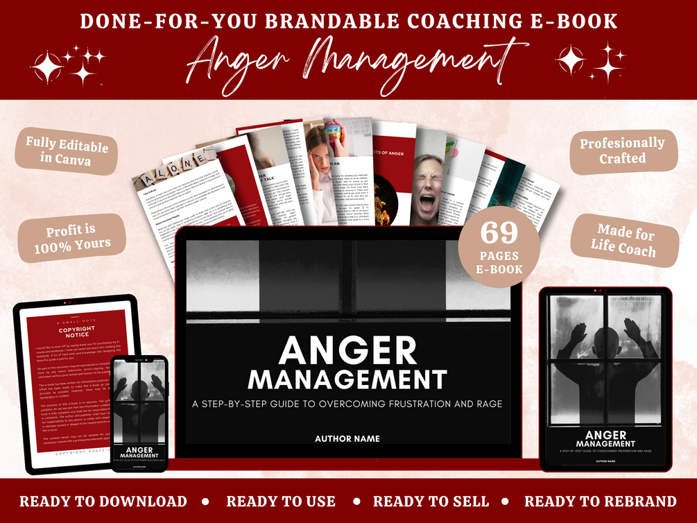 Done-For-You Anger Management Brandable Coaching E-Book | Coaching E ...