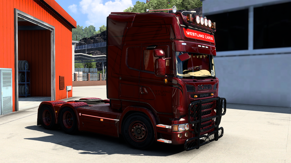 Scania RJL 6s Westland Cargo Red Skin