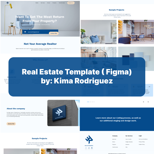 FREE Real Estate Web Design (Figma)