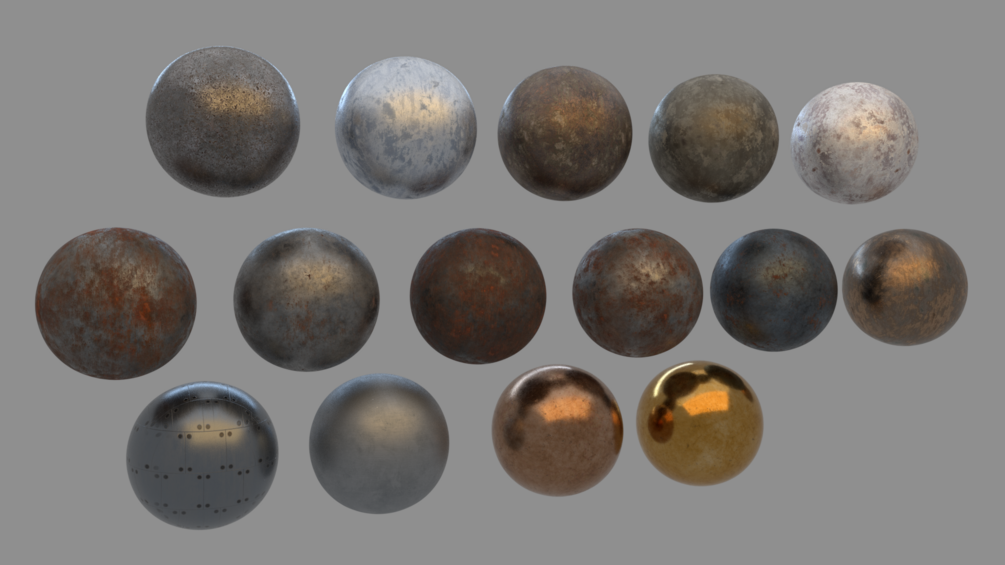 15 Metallic Materials For Blender