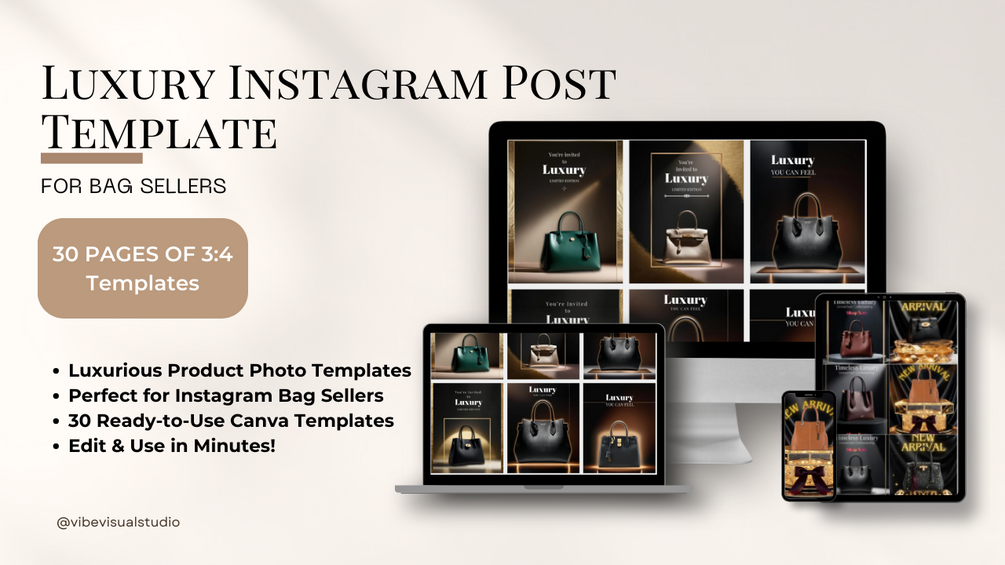 Luxury Instagram Single Post Template Product Photo Shoot Template for ...