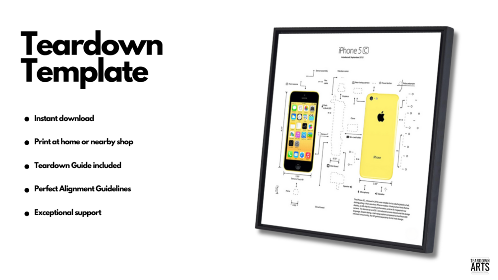 Apple iPhone 5C Teardown Template Download