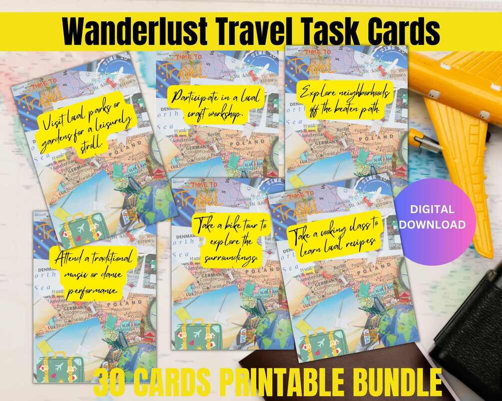 Wanderlust Travel Adventures: 30 Travel Challenges Cards, Explorer ...