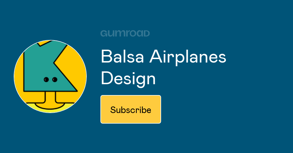Balsa Airplanes Design
