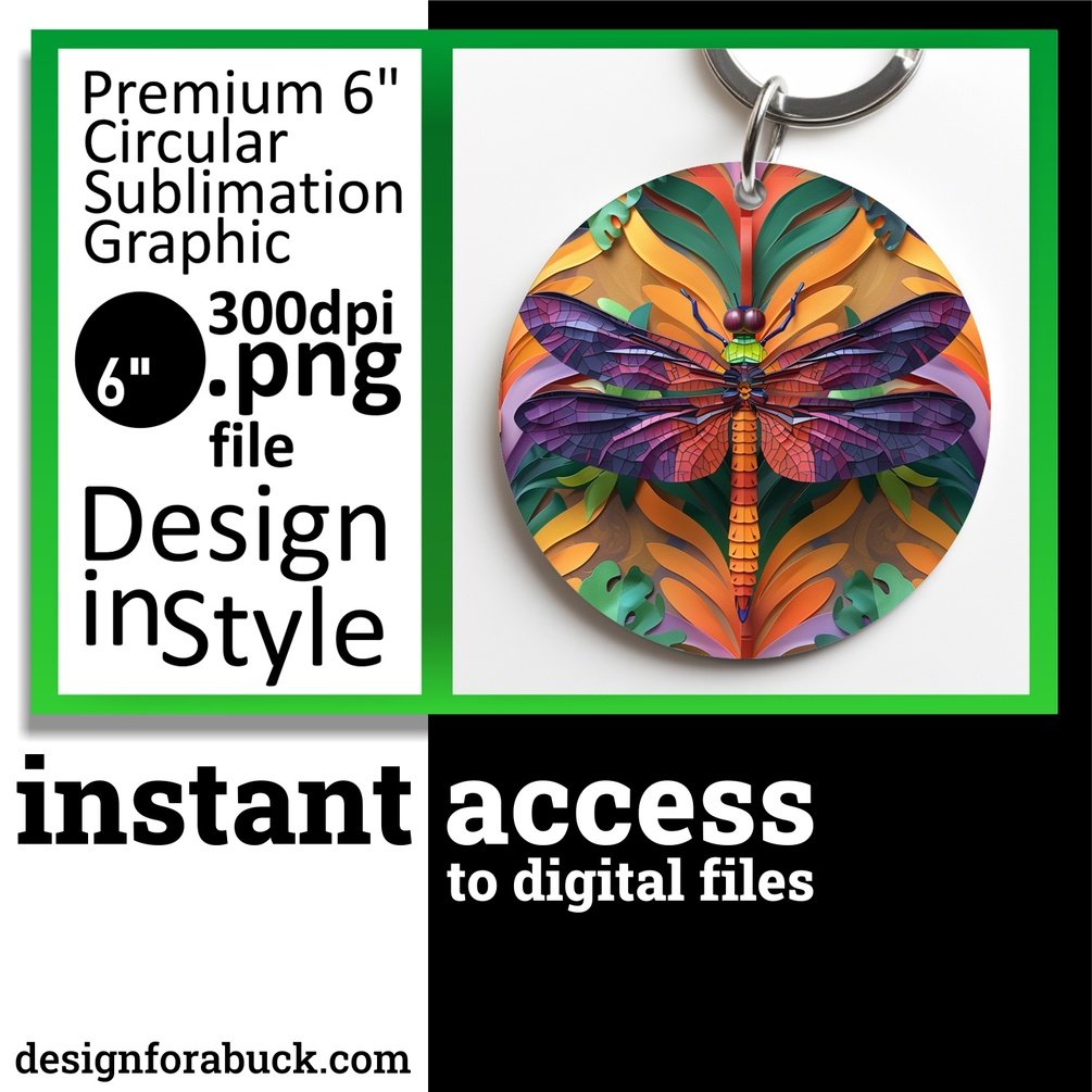 Elegant Dragonfly Designs, keychain design, round png, circle png ...