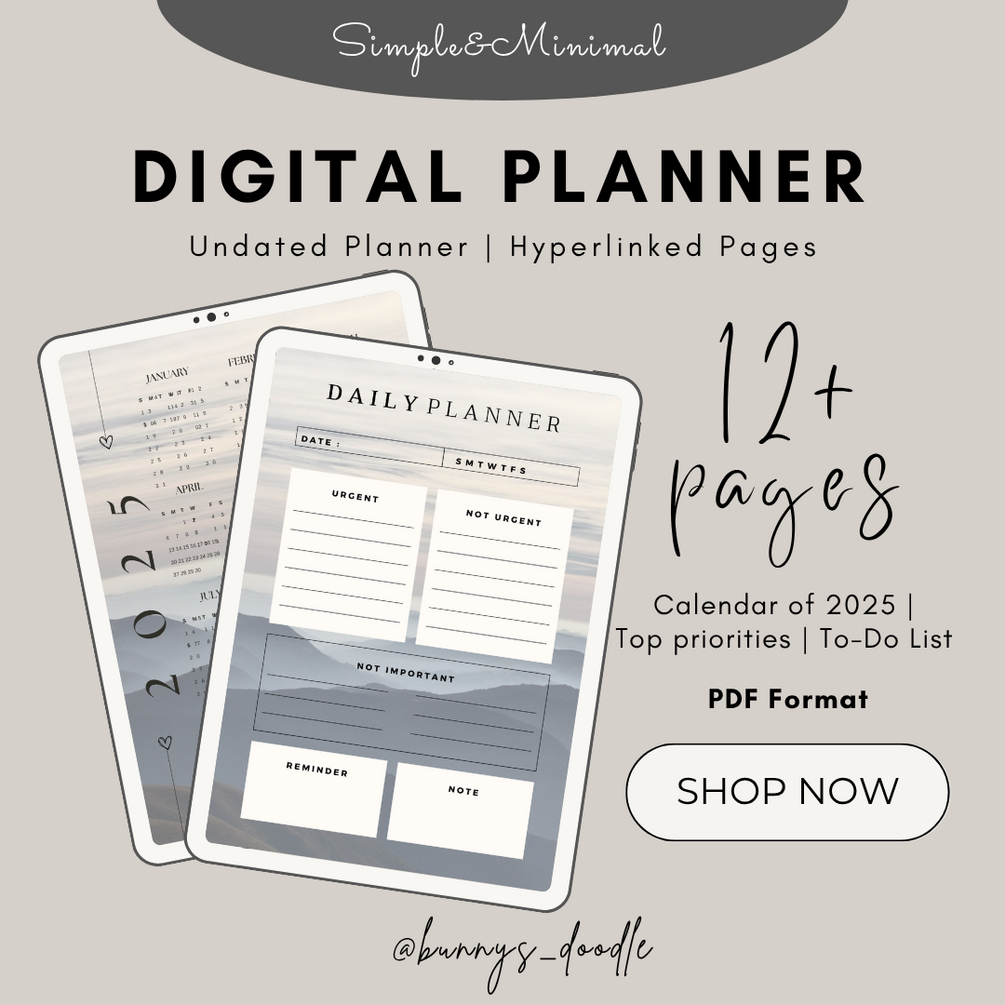 Beige Cute Daily Planner (2025)