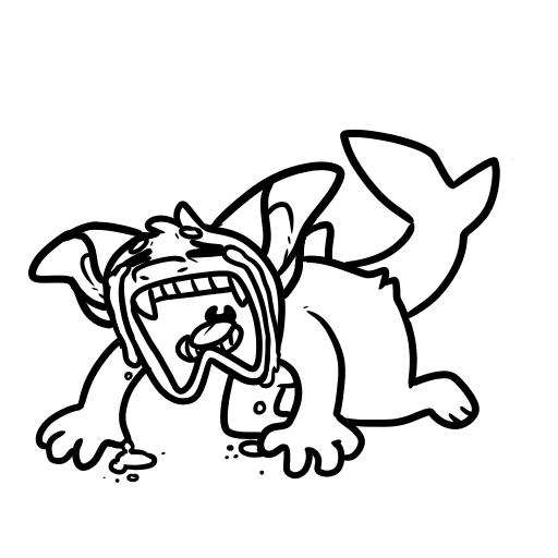 Silly Animated Manokit Sticker Base: Ugly Bawling Emote