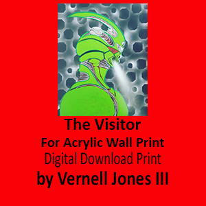 Vernell Jones III THE VISITOR Digital Print