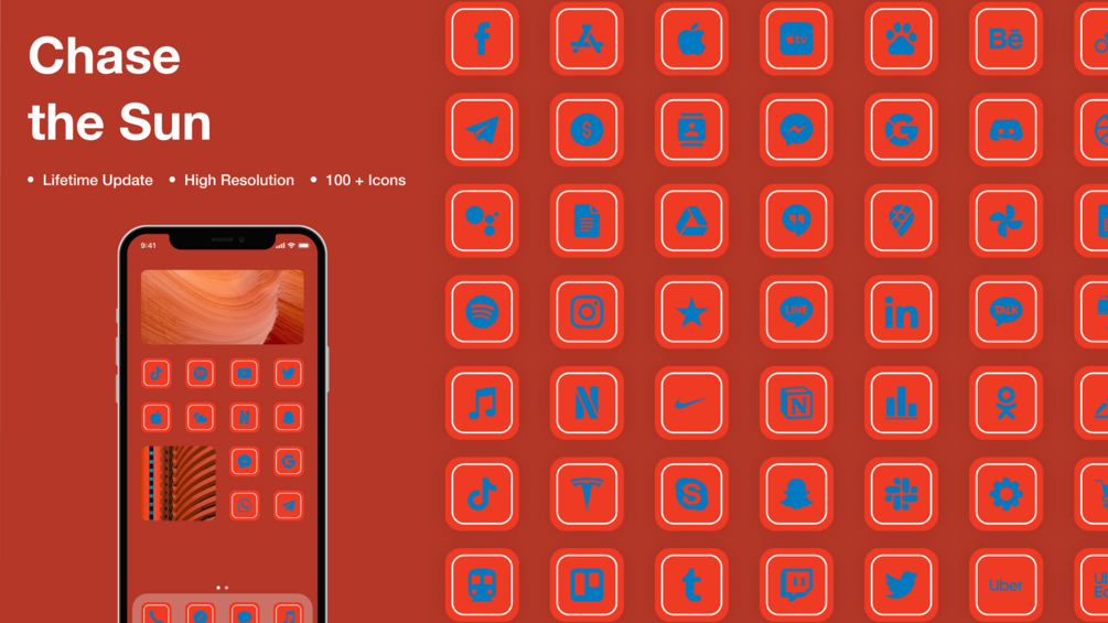 iOS app icon - Vibe : Chase the Sun