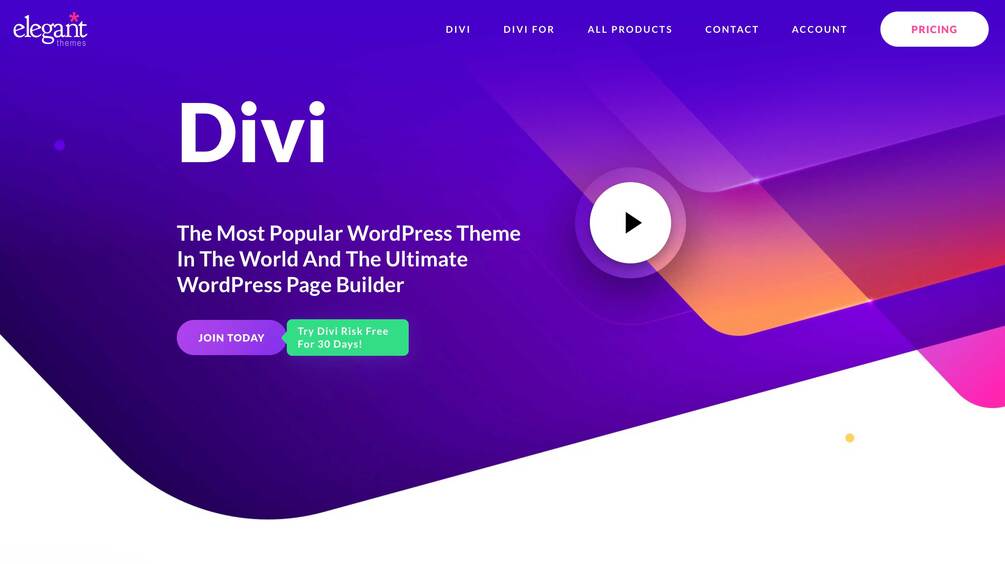 Divi theme with API key
