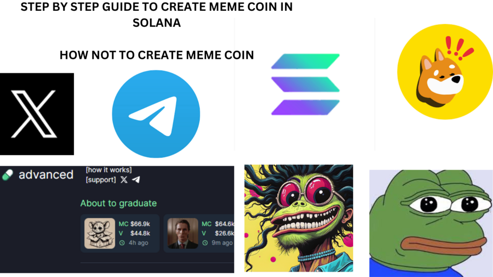 How not to create a Meme coin ~ step by step guide to create a coin in Solana