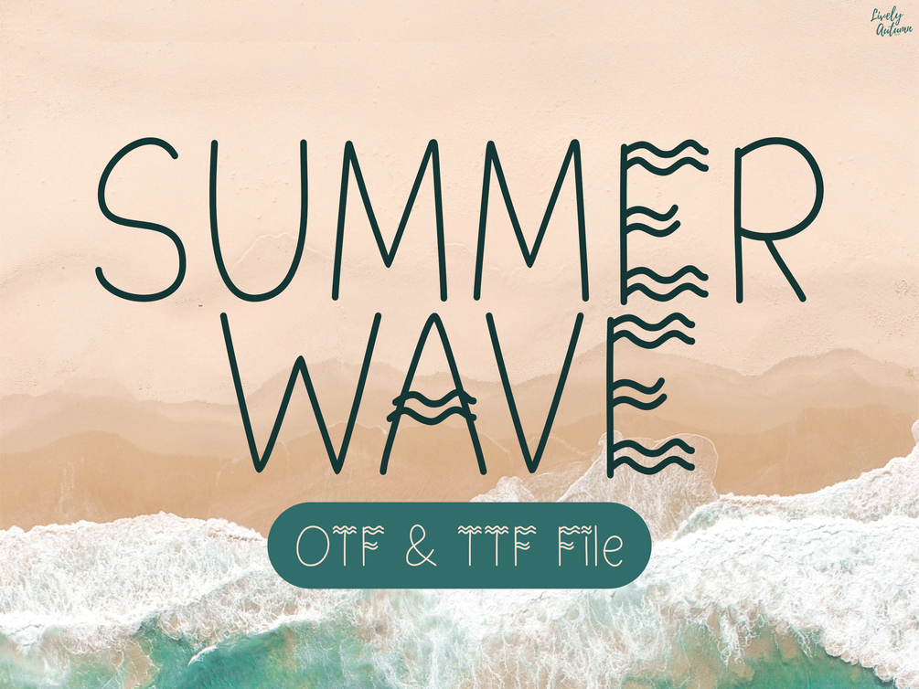 Summer Wave | Handwriting Font