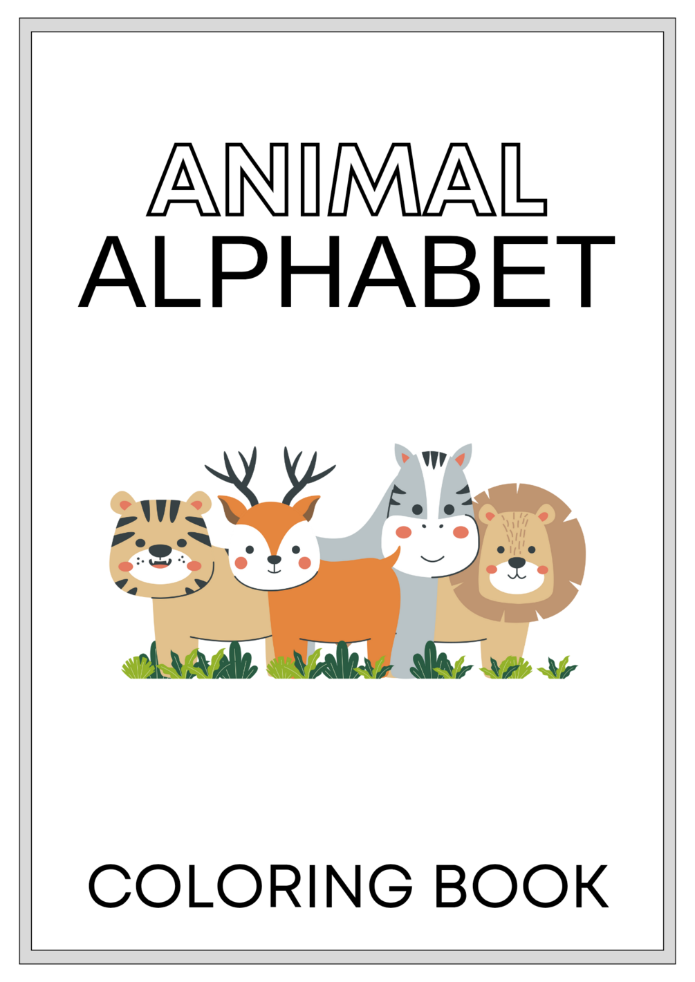 Alphabet coloring book for kids