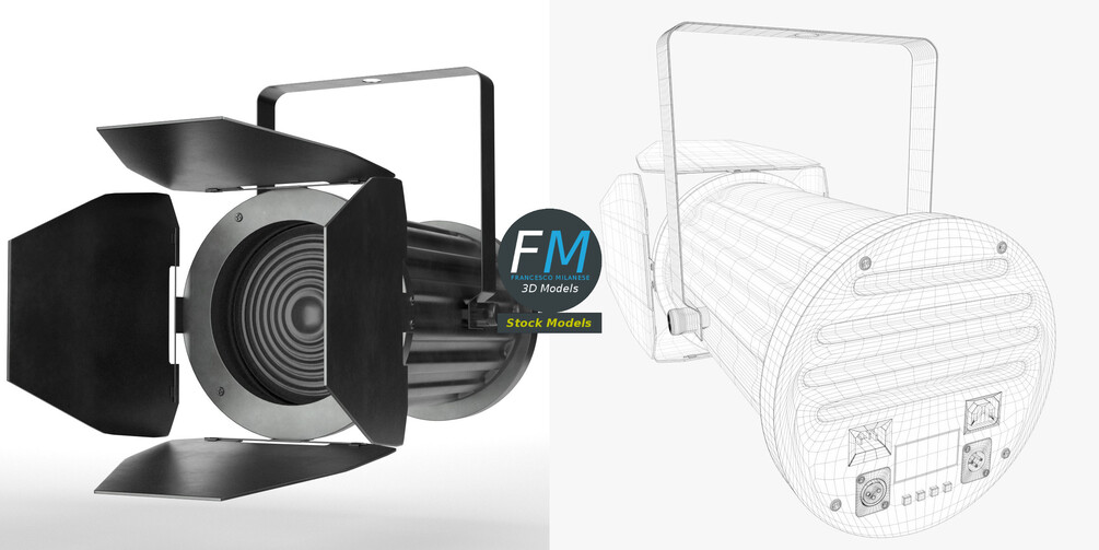 3D MODEL - DMX stage light 2
