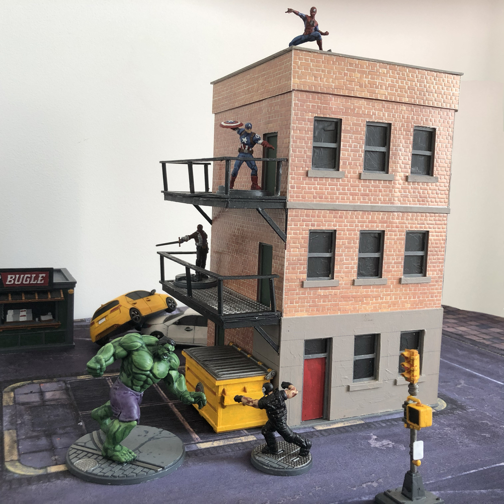 Gaming Terrain Plans - 3 Storey Apartment Building