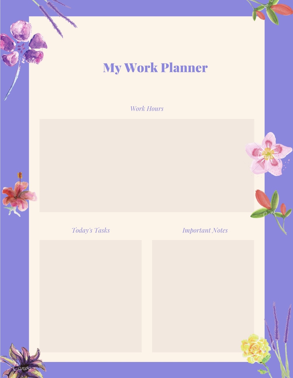 Work planner