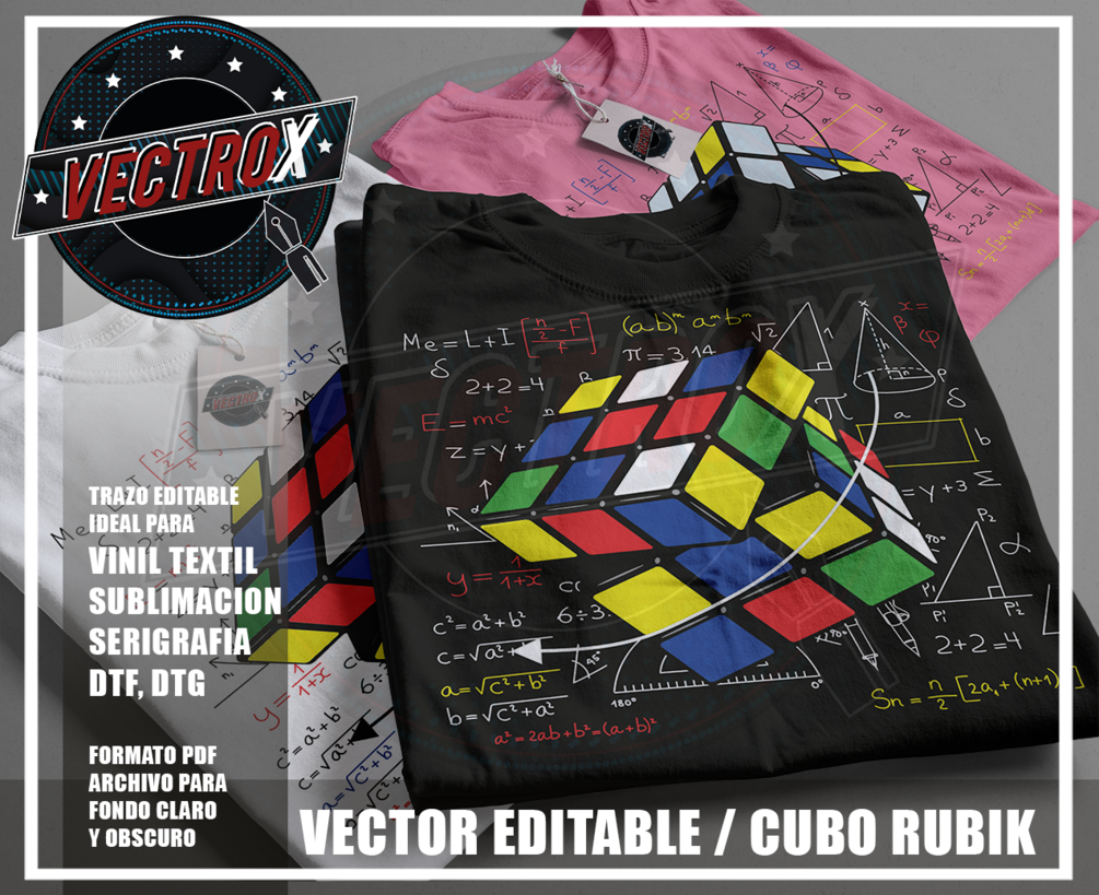Vector Editable - Cubo Rubik