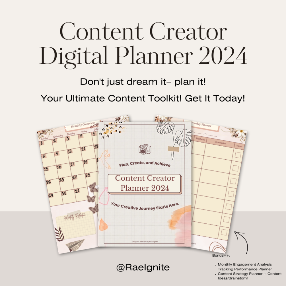 2024 ULTIMATE CONTENT CREATOR PLANNER